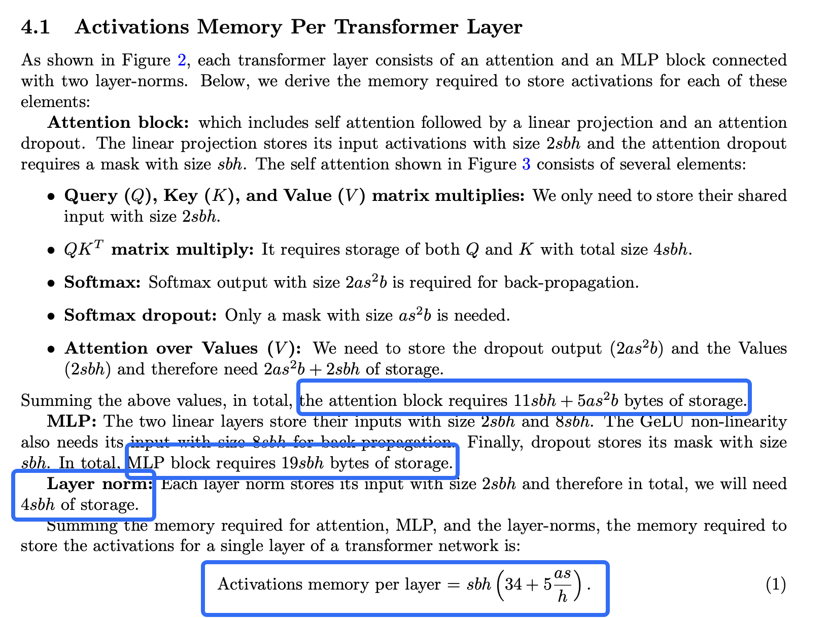 [paperreading] Megatron Reducing Activation Recomputation In Large Transformer Models Fariver