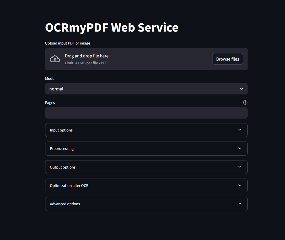 本地部署ocrmypdf Docker鏡像 - chankuang - 博客园