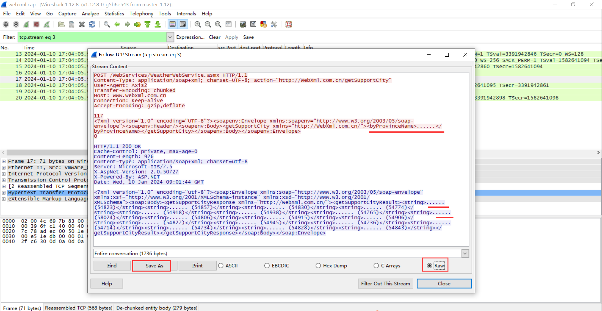 使用tcpdump抓取网络包,在wareshark查看对应请求及响应的原始报文 江城2211 博客园