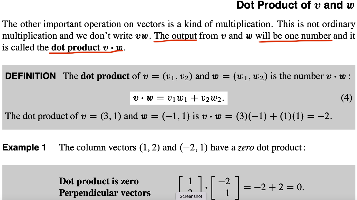 SciTech-Math-AdvancedAlgebra-Dot Product + Linear Equations And Inverse ...