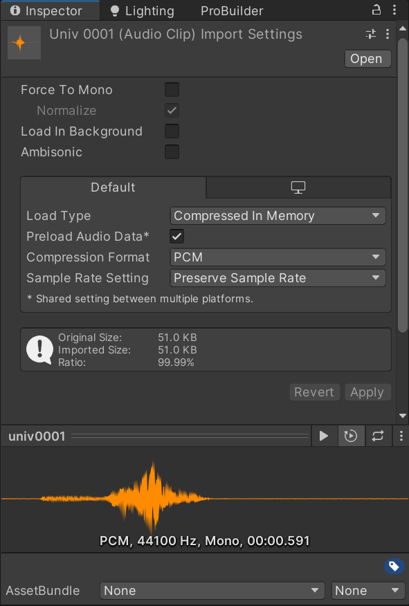 Unity Audio System概要 半只狗 博客园