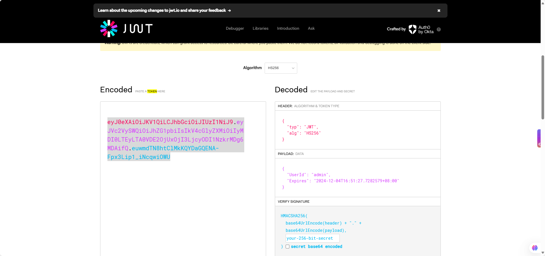 .Net Framework环境 WebAPI接口使用JWT身份验证 - lglmvp - 博客园