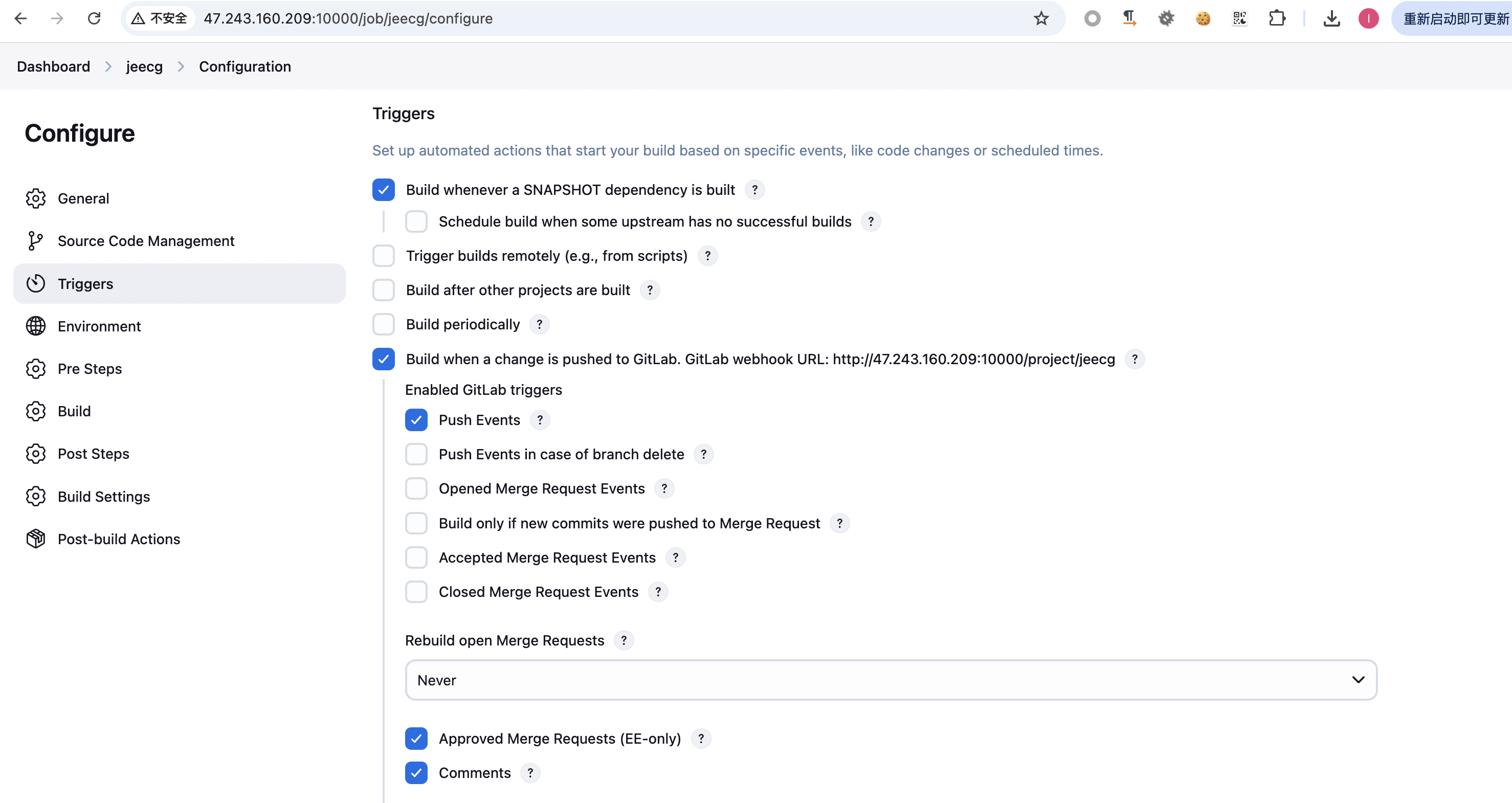 Jenkins + Gitlab 实现项目自动化构建及部署 - zpchcbd - 博客园