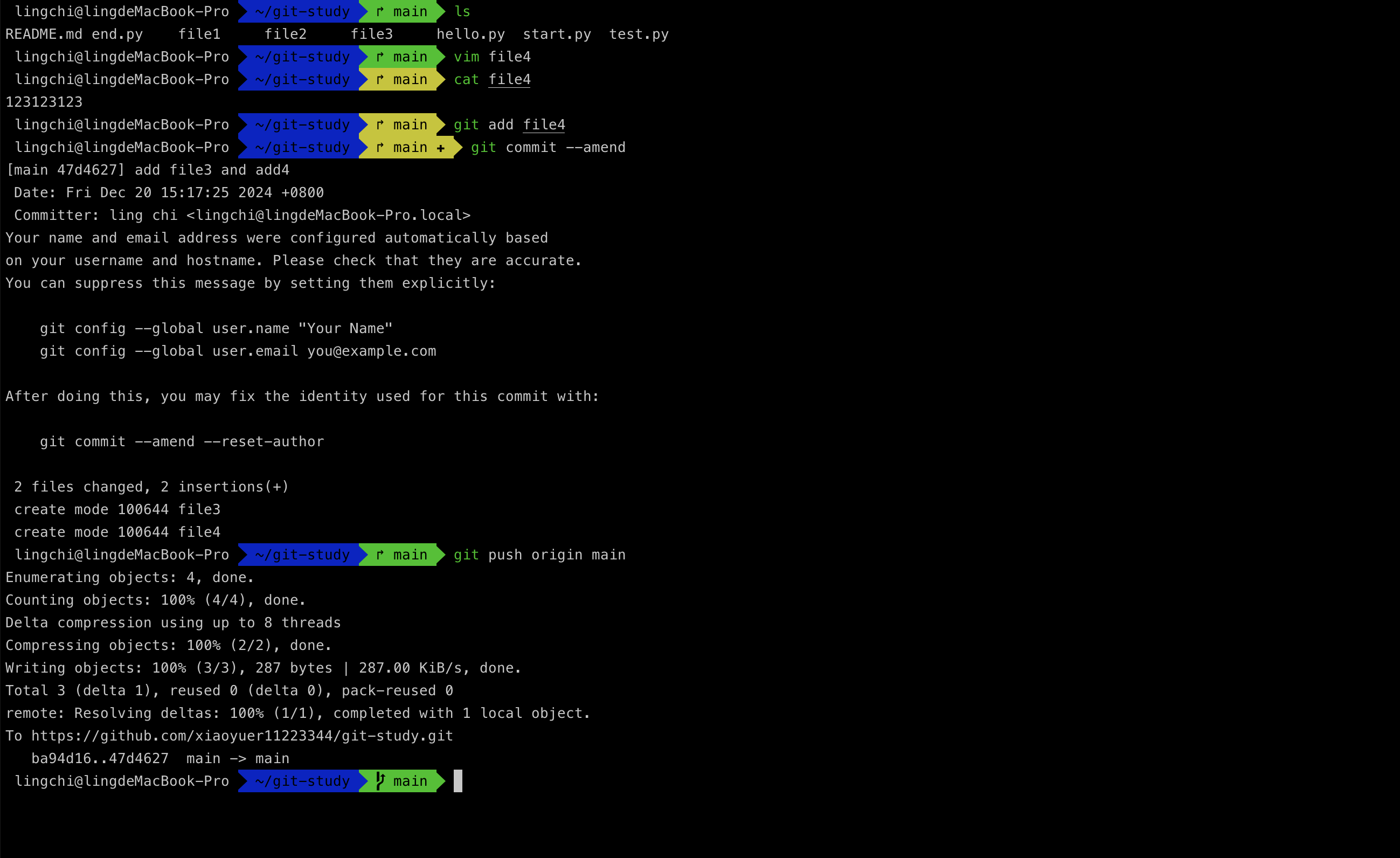 git commit通过amend提交commit多次合并 - zpchcbd - 博客园