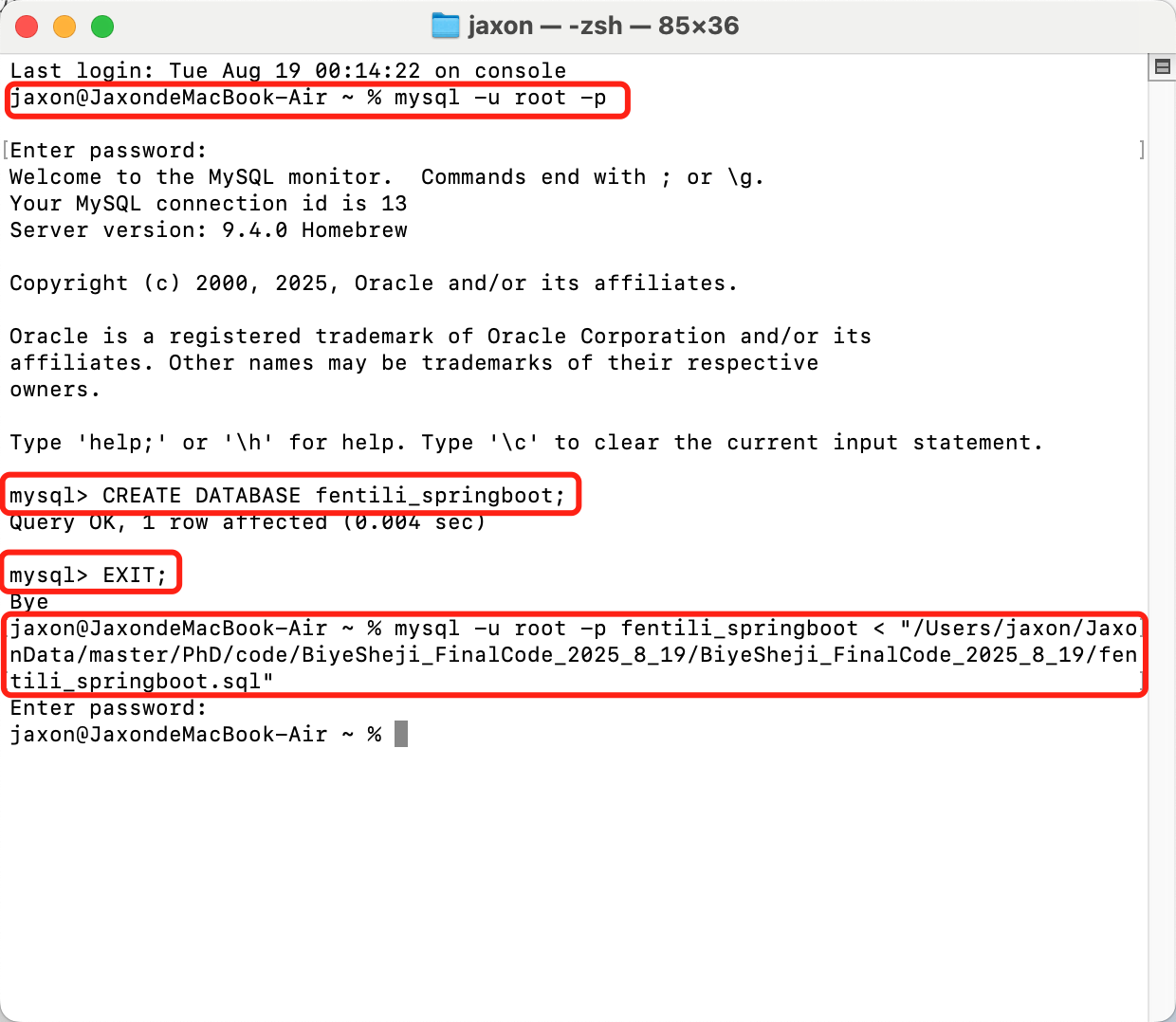 MAC系统Vue+Springboot项目启动和填坑 - JaxonYe - 博客园