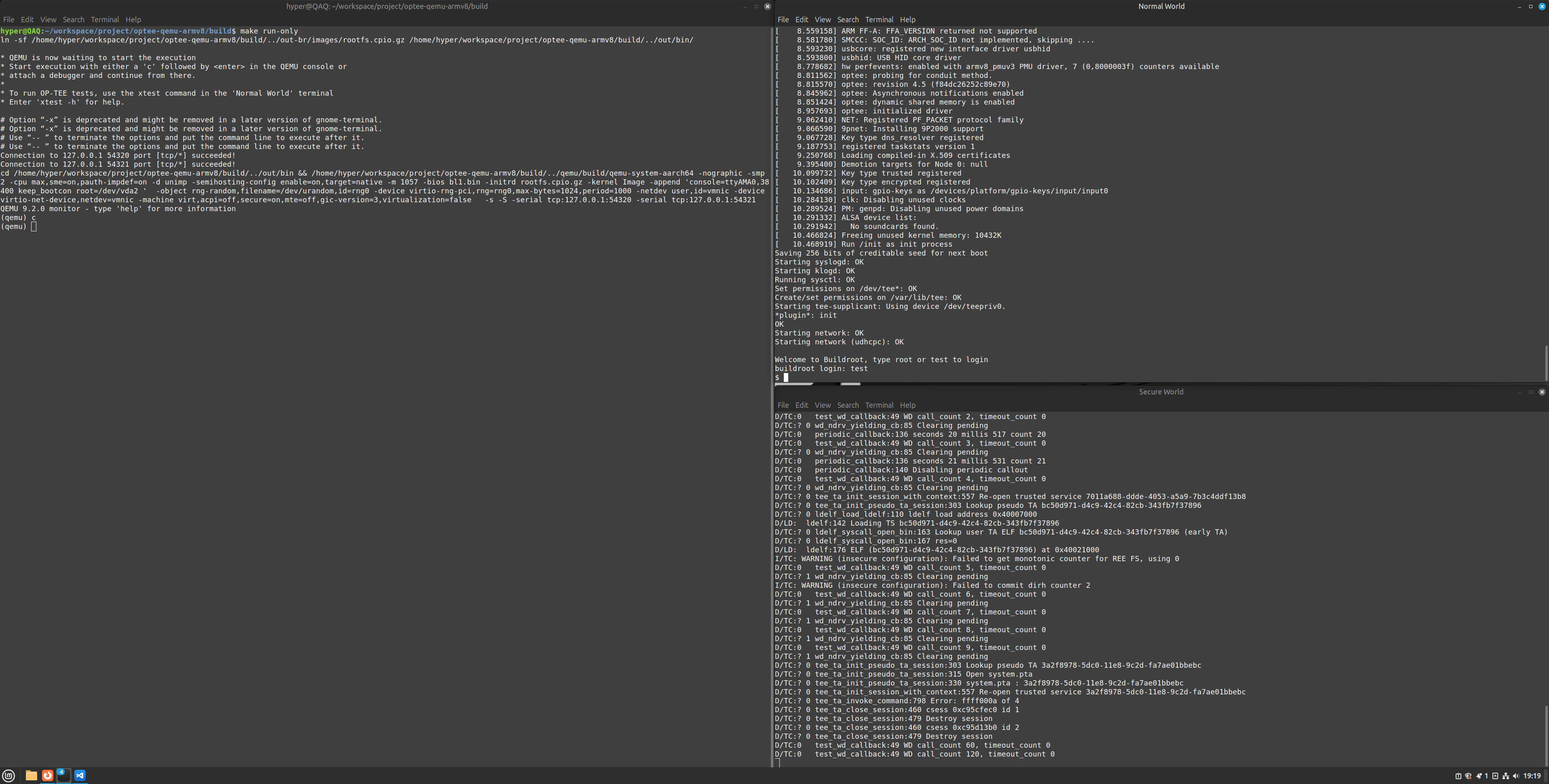 Run OP-TEE using QEMU for Armv8-A on a local Linux PC(VM) - Avalon-Nausica - 博客园