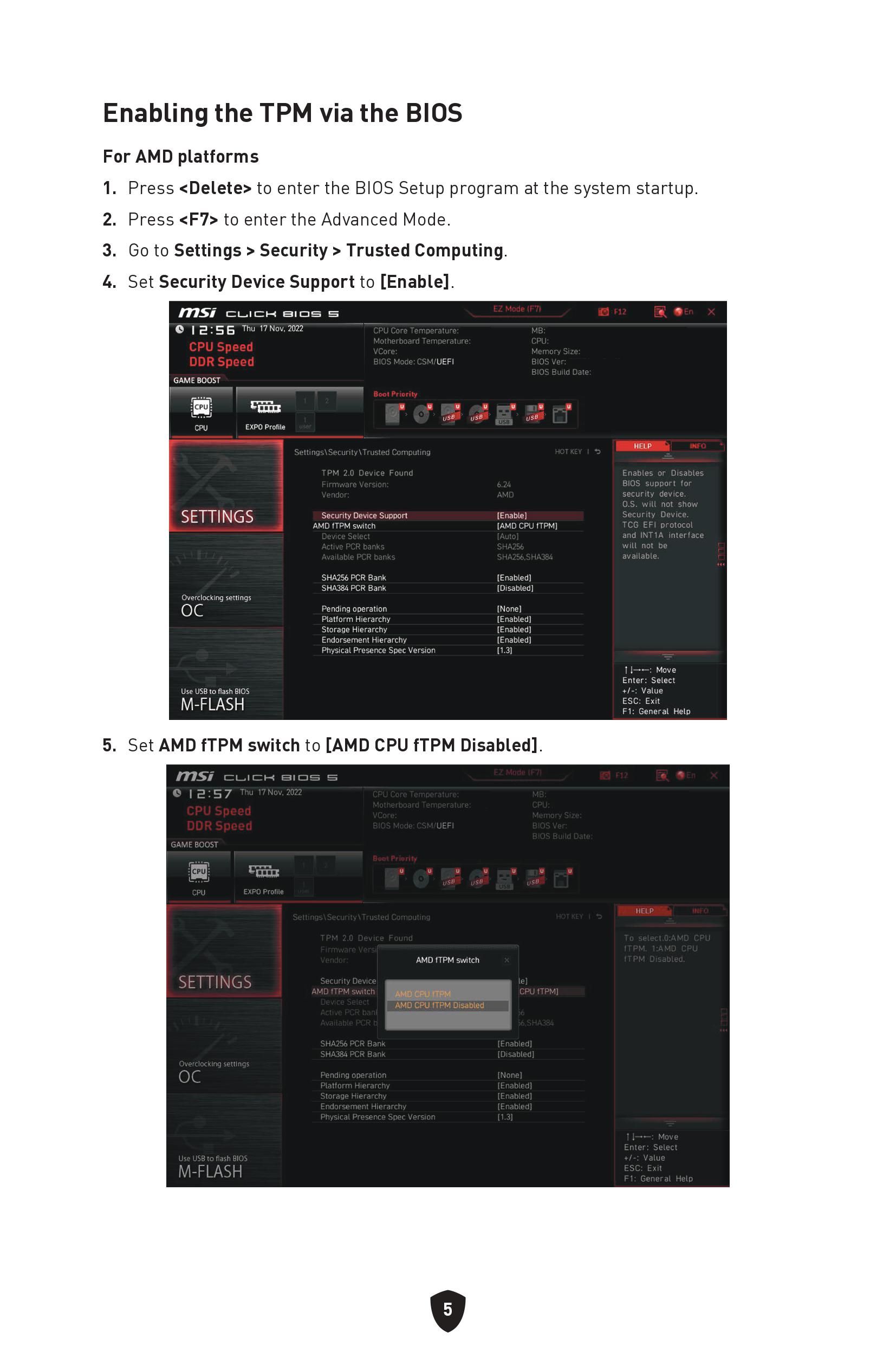 微星TPM 2.0模块安装使用 - 意树 - 博客园
