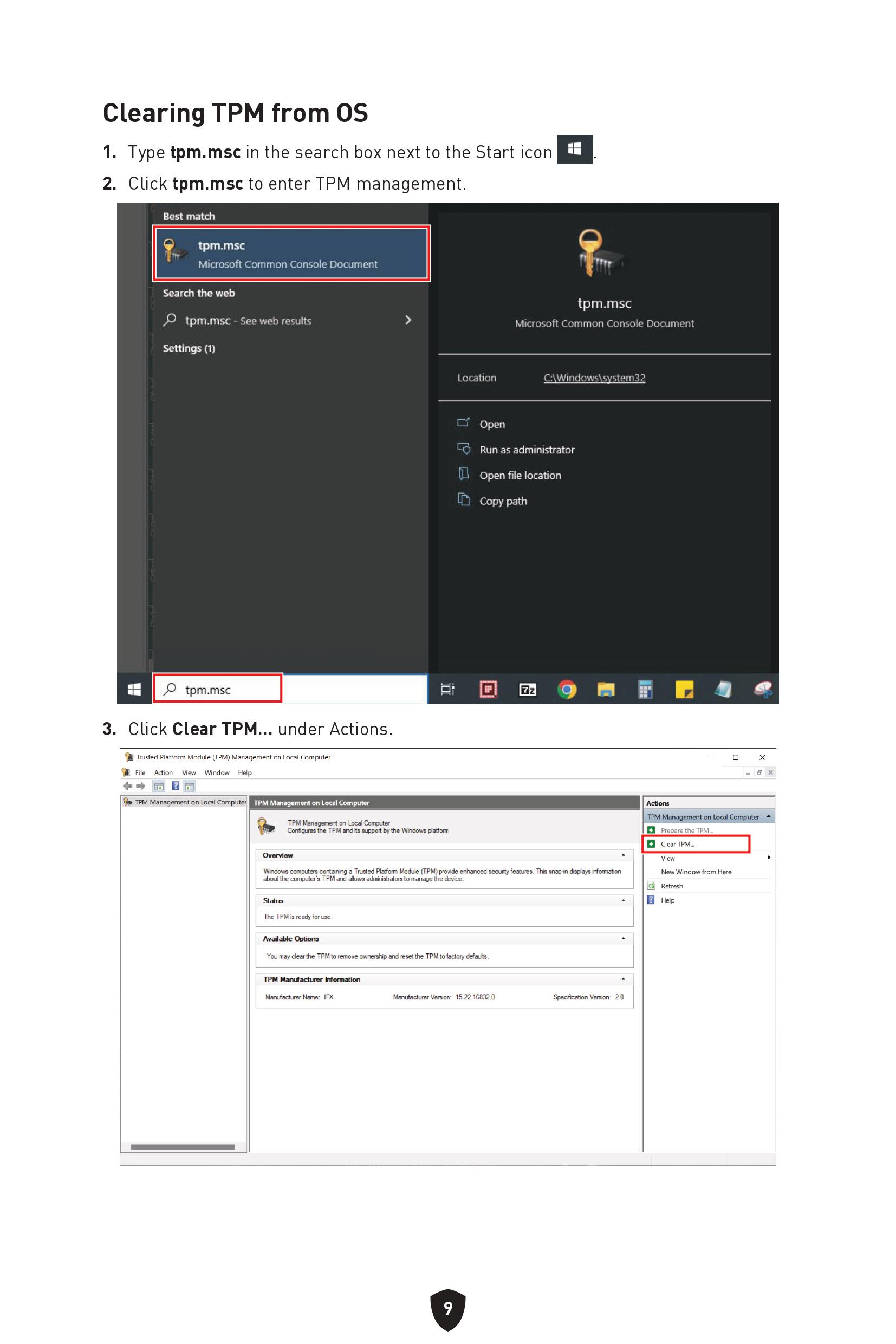 微星TPM 2.0模块安装使用 - 意树 - 博客园