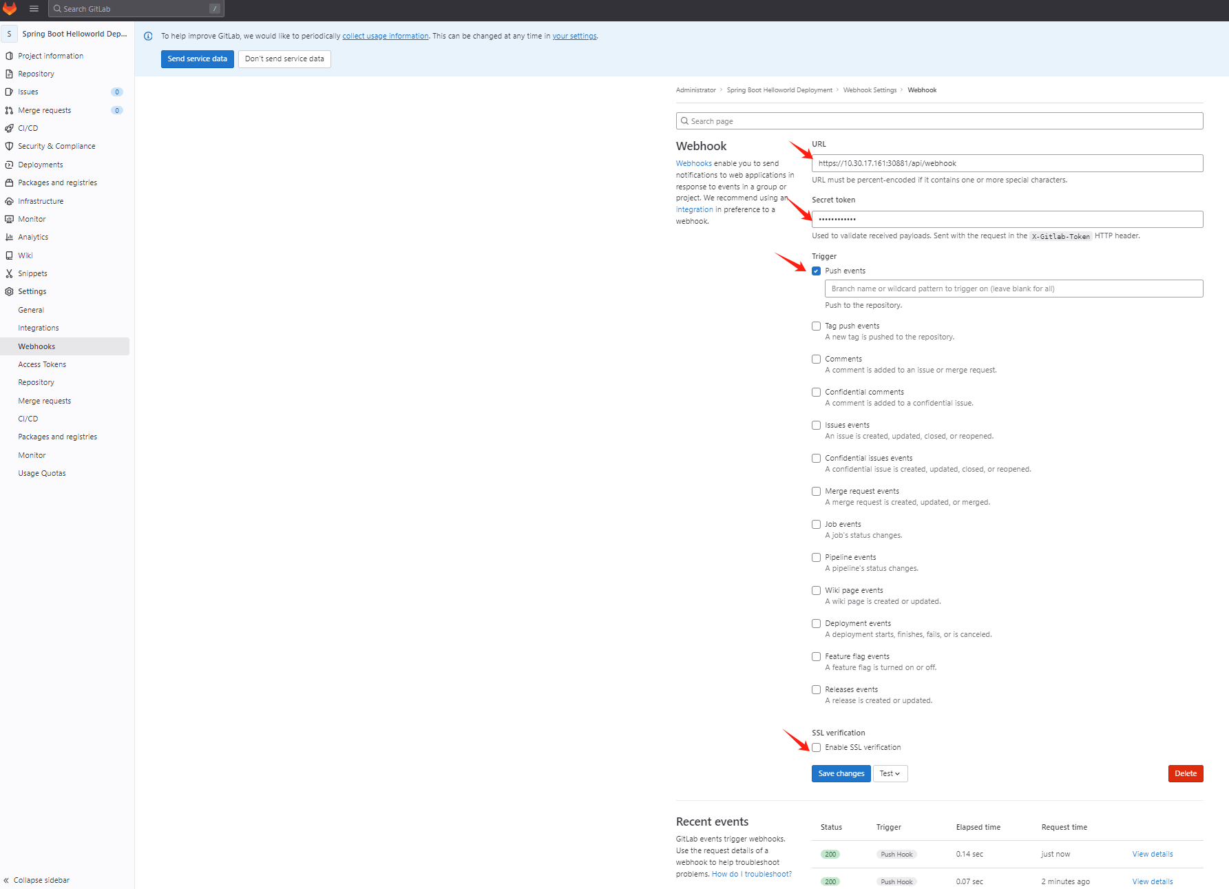 ArgoCD webhook配置自动触发【八】 - しみずよしだ - 博客园