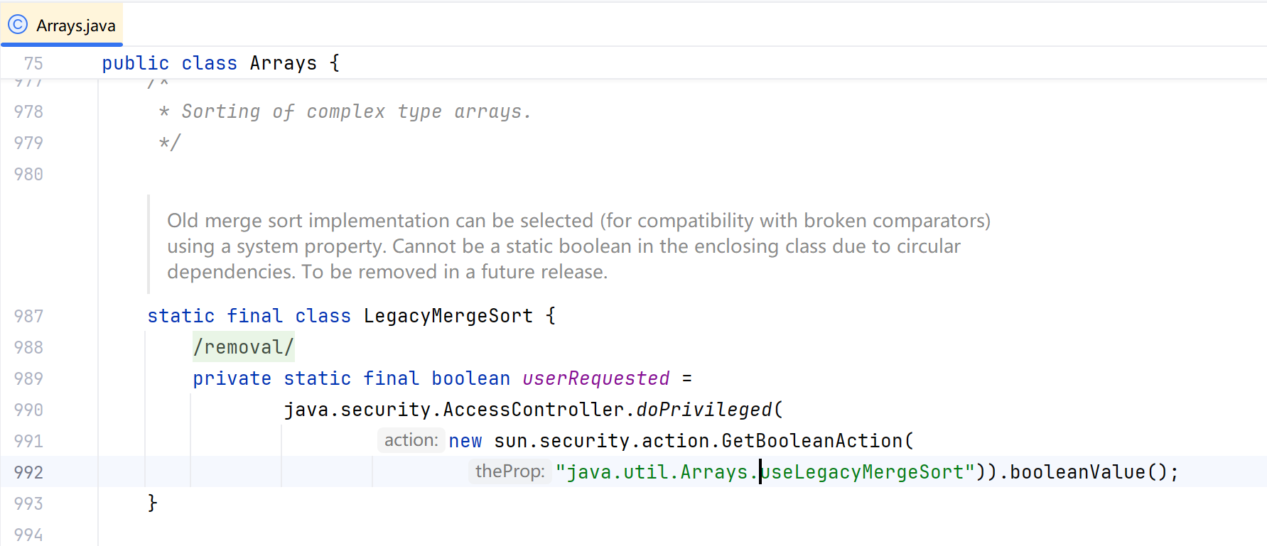 Caused by: java.lang.IllegalArgumentException: Comparison method ...