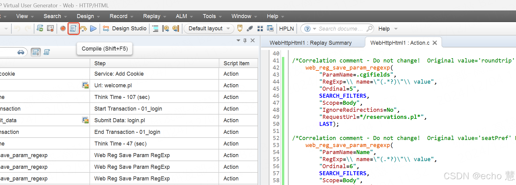 Loadrunner性能测试工具使用教程(全过程详细讲解)：录制场景 + 设计脚本 + 运行脚本 + 分析报告 - Echo慧 - 博客园
