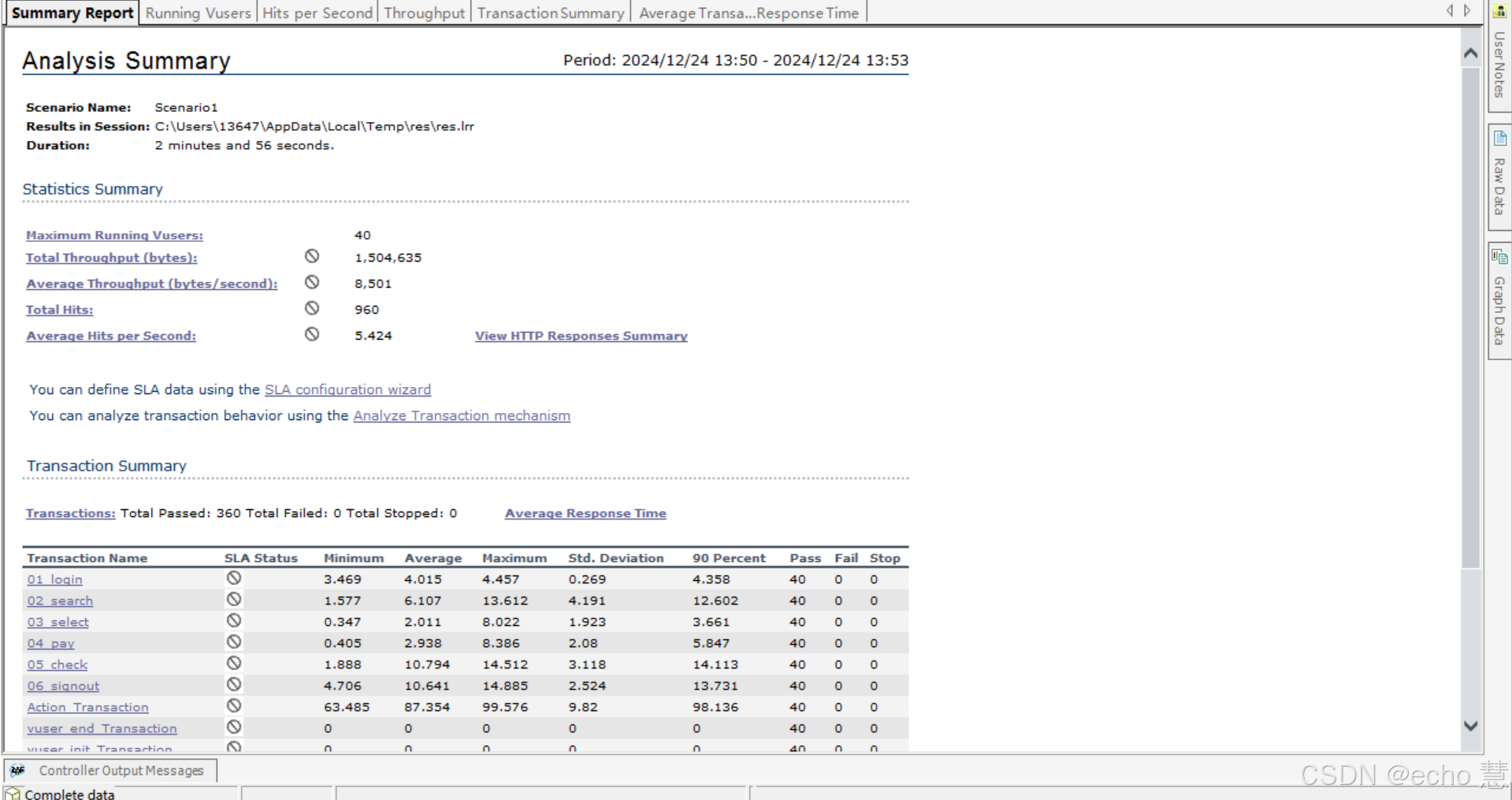 Loadrunner性能测试工具使用教程(全过程详细讲解)：录制场景 + 设计脚本 + 运行脚本 + 分析报告 - Echo慧 - 博客园