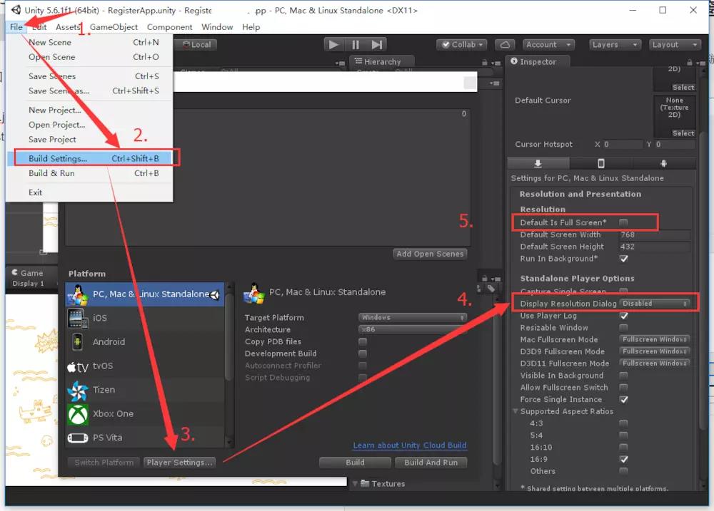 Unity打包后设置窗口的方式 - 多见多闻 - 博客园