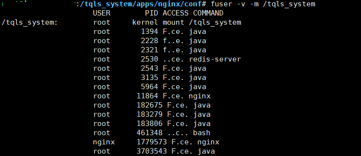 umount: /xxx: target is busy问题解决 - 李成敏 - 博客园