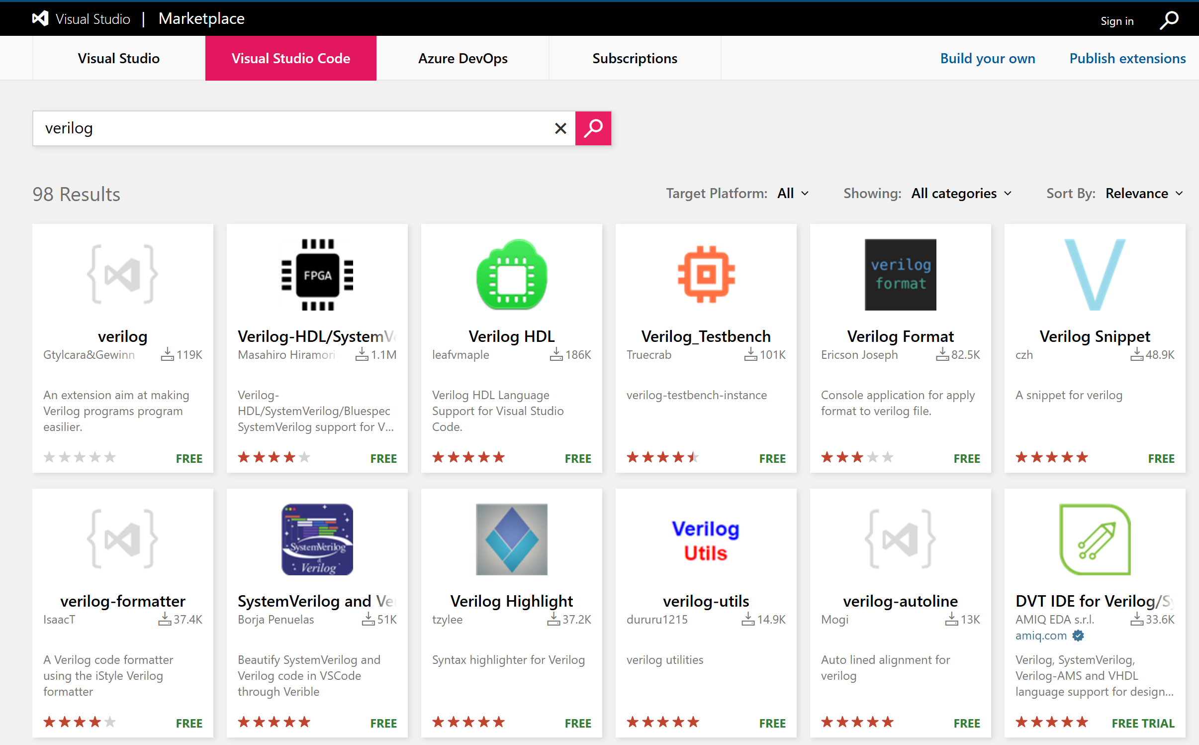 win vscode 配置verilog 的 vscode-verilog-hdl-support、 CTags Support 等插件安装 - AmazingNick - 博客园
