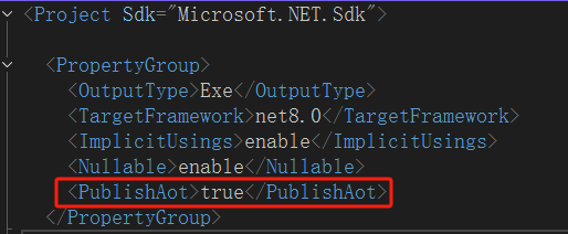.NET8中使用AOT编译模式 - Core、陈 - 博客园