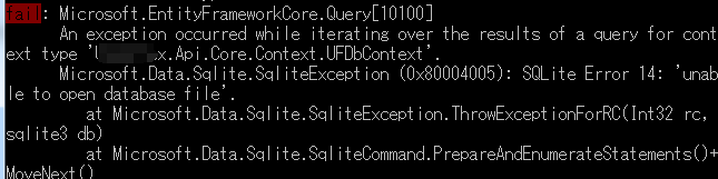 Web Api中EFCore SQLite报错 - ayatip - 博客园