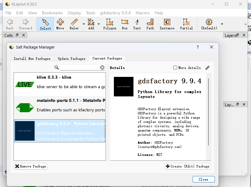 gdsfactory+VScode+Klayout配置经验（Windows11） - 一抹微瀾 - 博客园