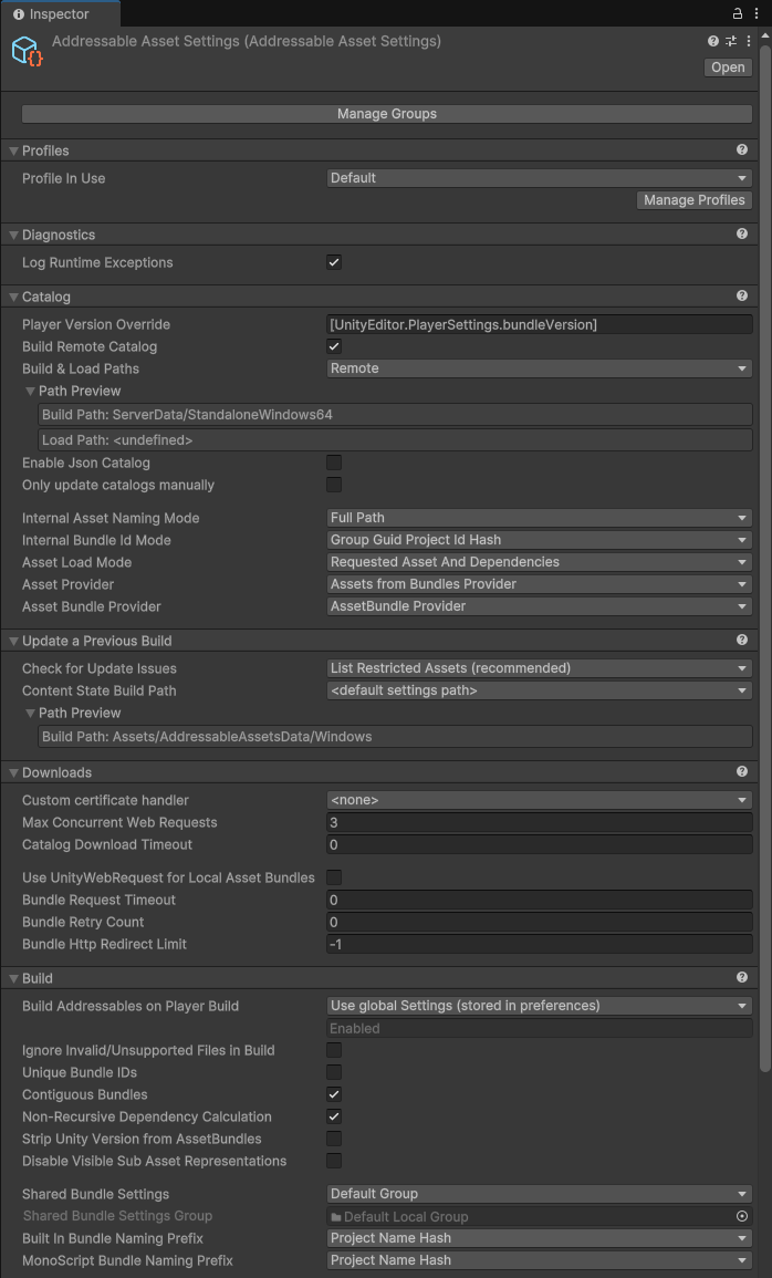 Unity Addresable打包总结第一弹 - 陈侠云 - 博客园