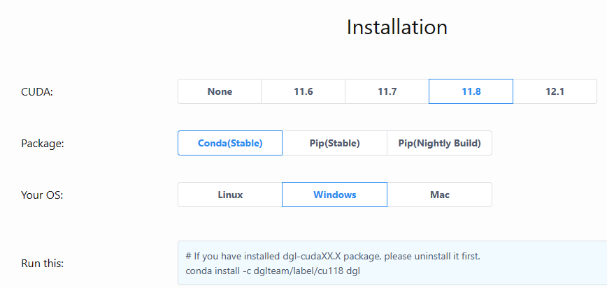 在Windows11上安装DGL - yjch - 博客园