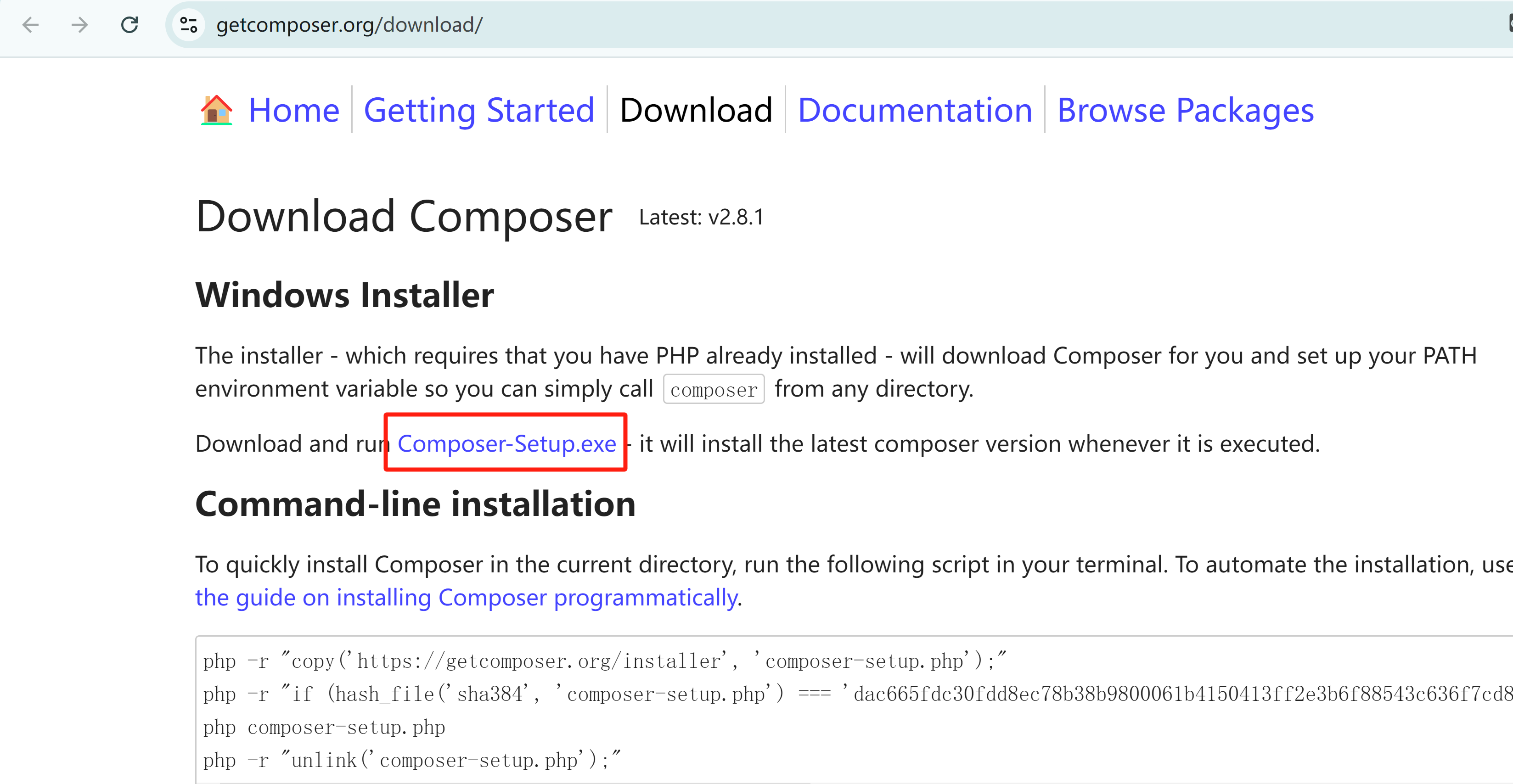 windows 环境下安装composer_windows composer-CSDN博客