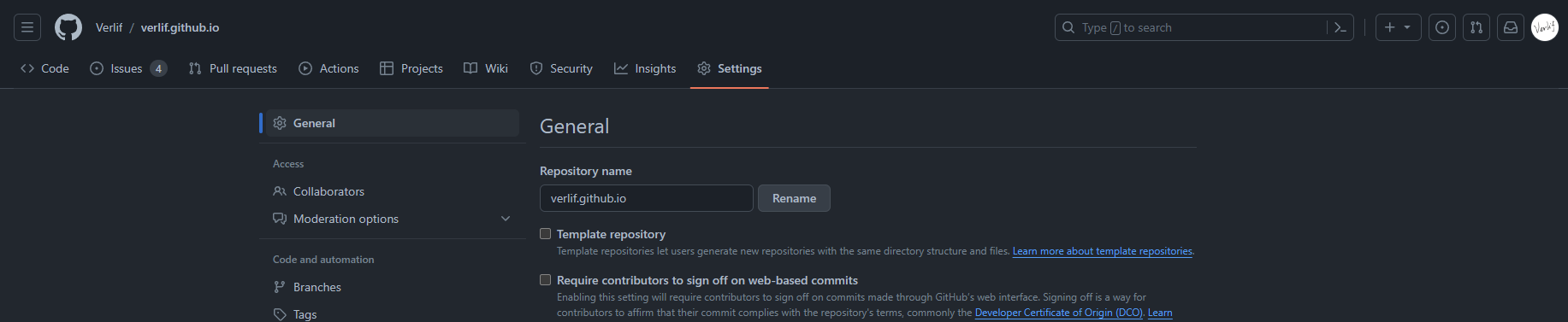 GithubPages的简单使用 - Verlif - 博客园