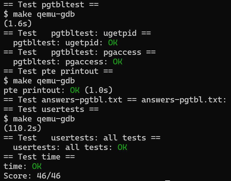 MIT6.S081 Lab 3 Page tables - zySail - 博客园