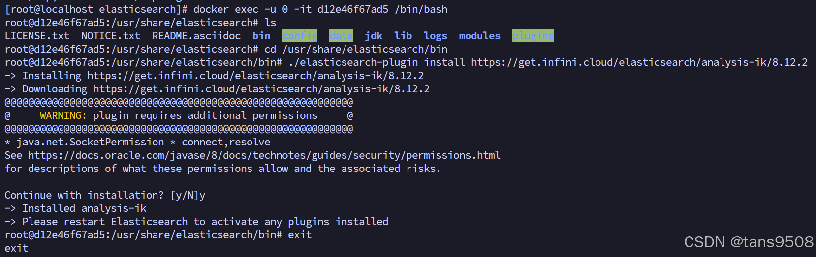 docker安装Elasticsearch8.x【保姆级教程】 - tans9508 - 博客园