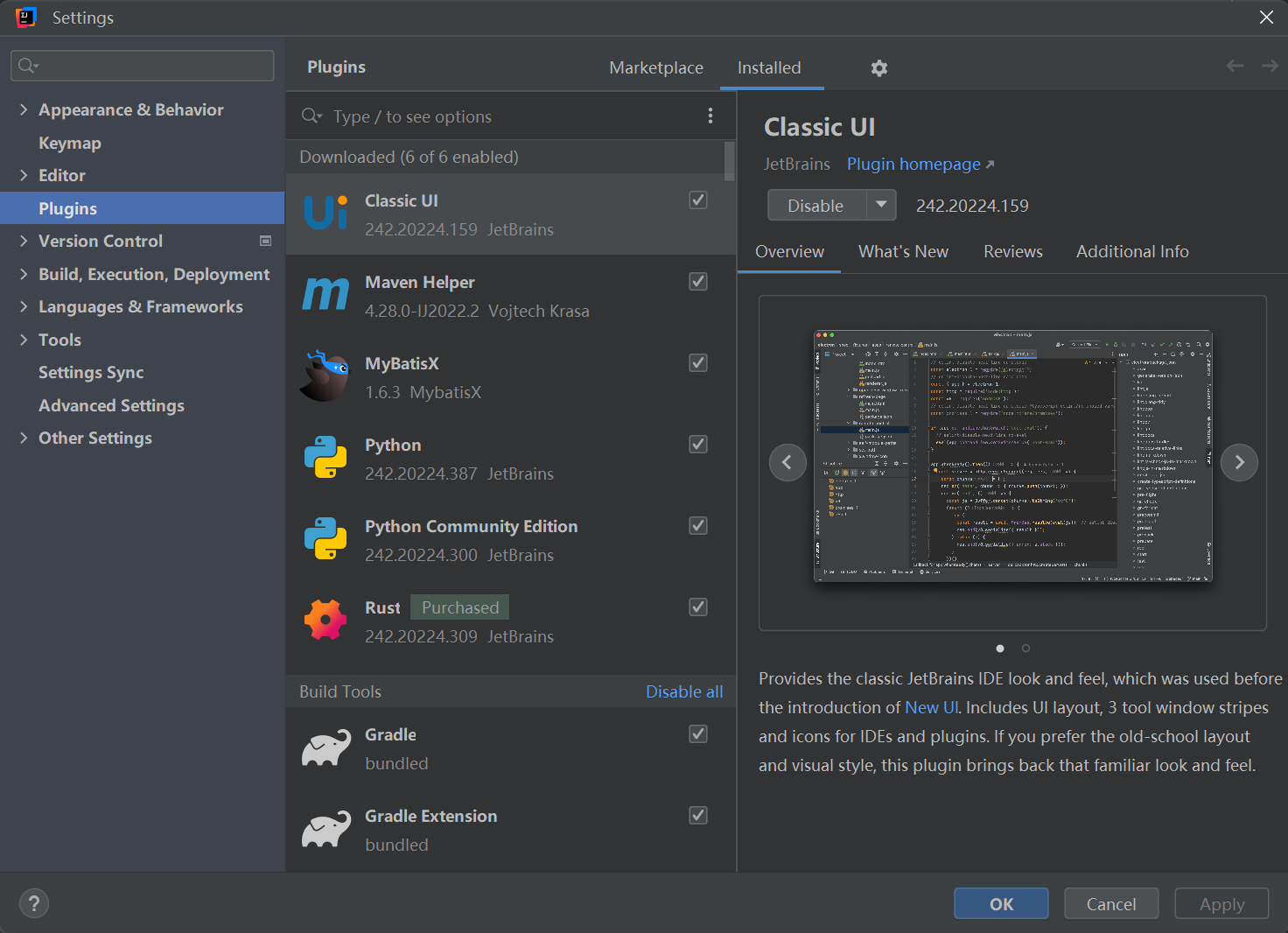 Intellij IDEA 2024.2怎么回退经典ui样式 - hitvz - 博客园