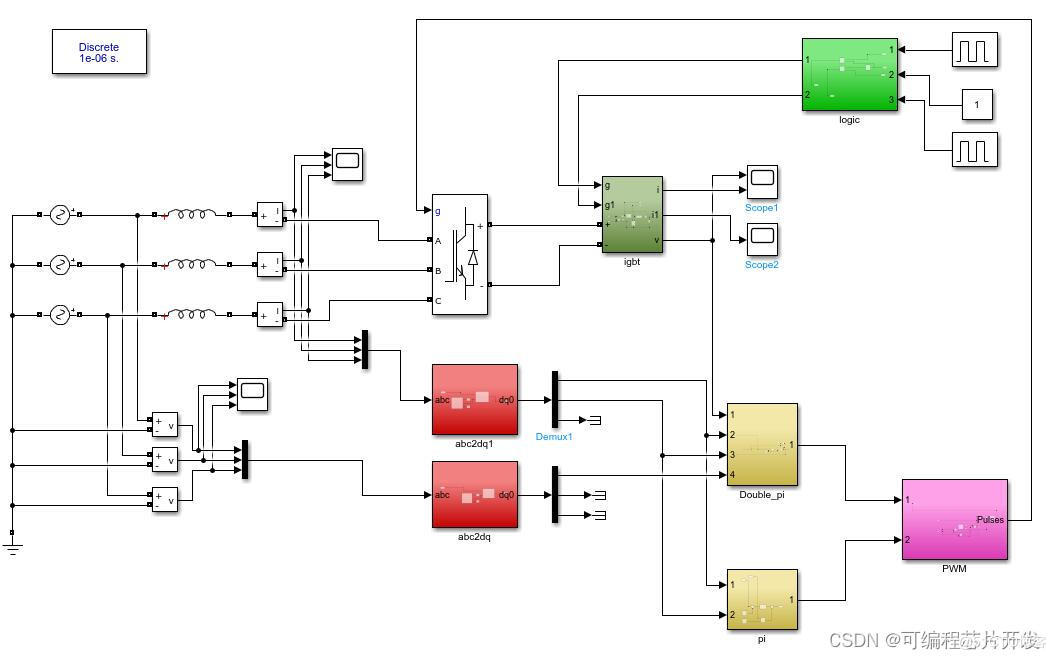 基于PI控制器的DC-DC结构PWM系统simulink建模与仿真 - 可编程芯片开发 - 博客园