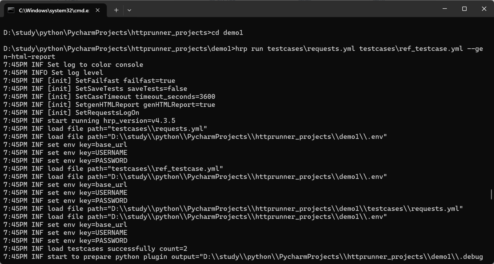 httpRunner-v4 入门-部署环境、创建项目、运行demo。 - 坚固的大兴 - 博客园