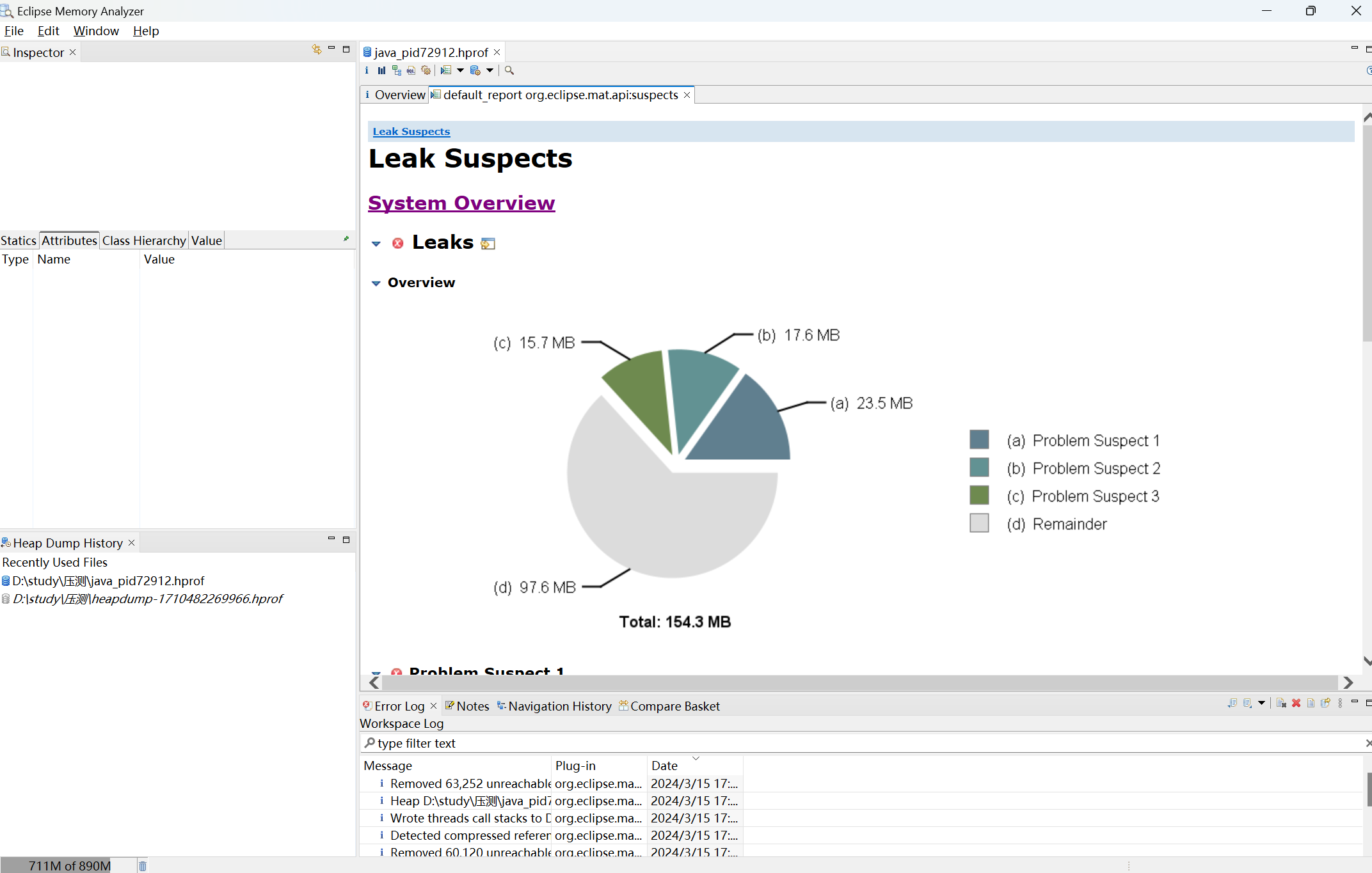 使用Eclipse Memory Analyzer打开hprof文件，进行内存分析 - 坚固的大兴 - 博客园