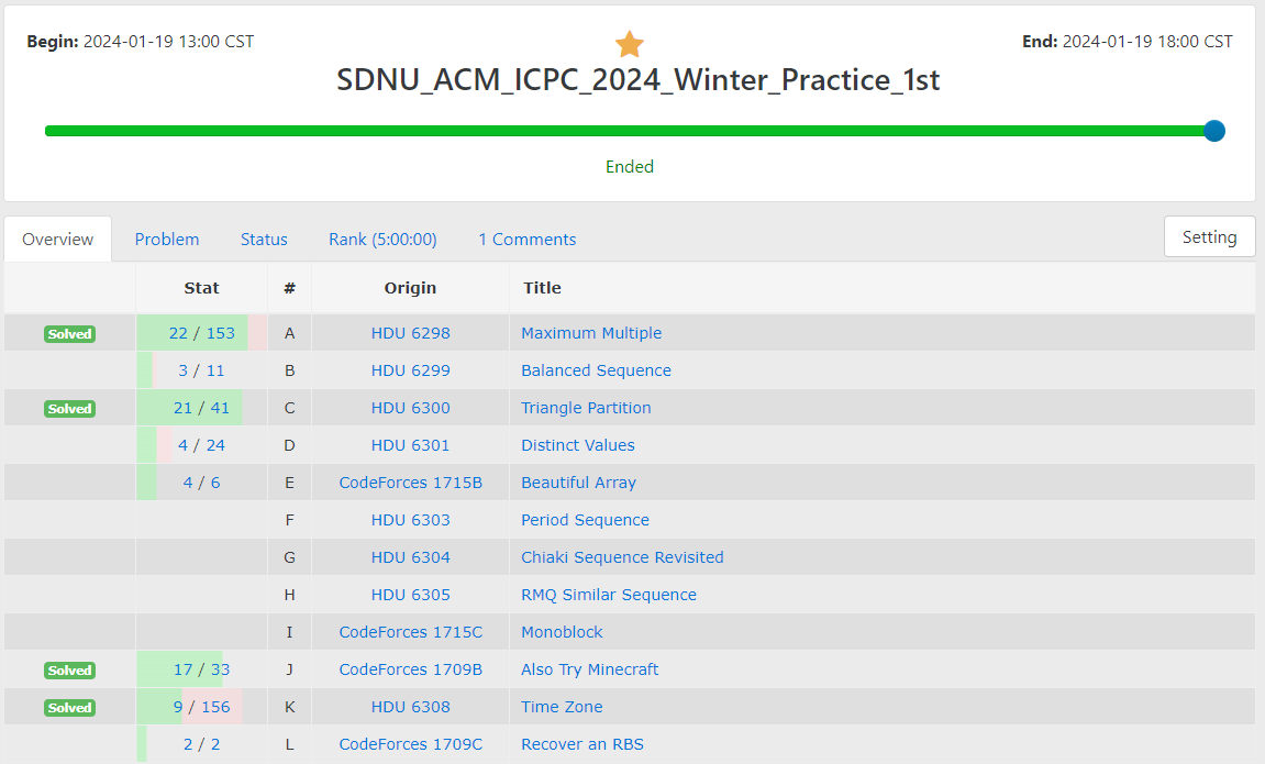 SDNU_ACM_ICPC_2024_Winter_Practice_1st 赛后 - Allswy - 博客园