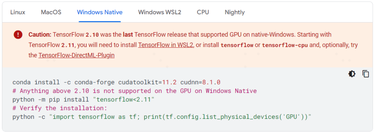 TensorFlow2 安装教程 - 凌云飞鸿 - 博客园