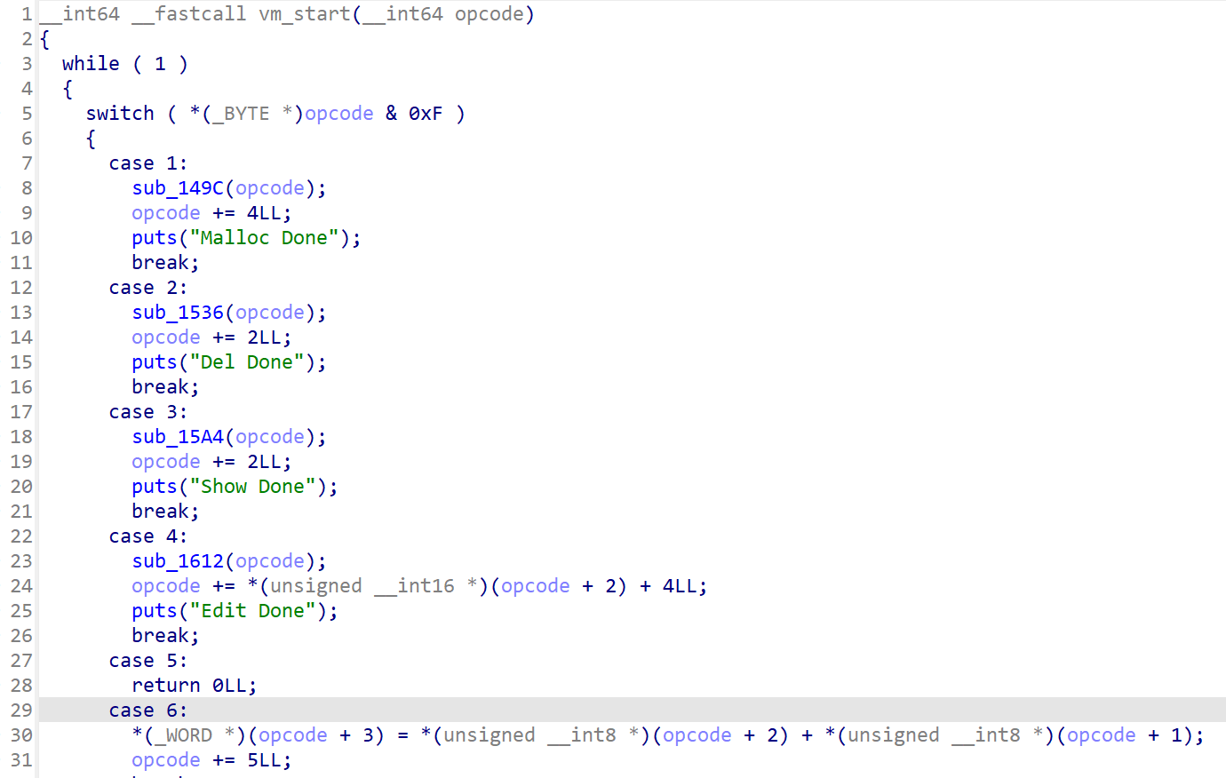 在第一次国赛的褒姒中入门VMpwn - ink777 - 博客园