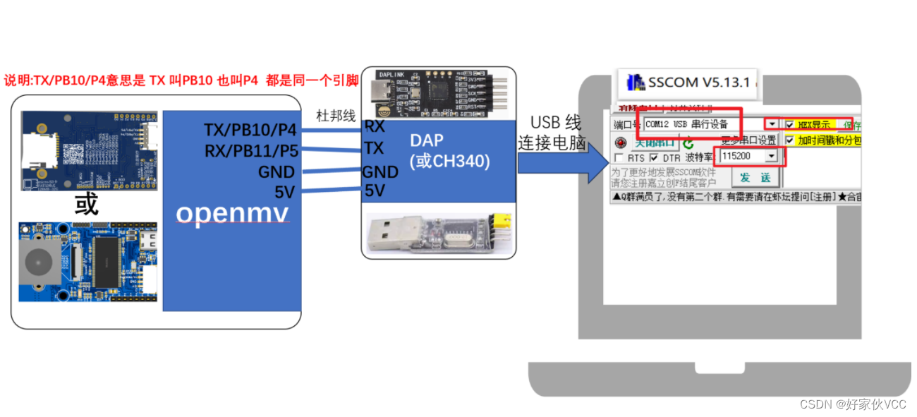 19.3-【星曈科技】openmv Hopenmv发送五个uchar Openmv+STM32F103C8T6视觉巡线小车 STM32循迹小车系列教程 使用OpenMV循迹 openMV寻迹与 ...