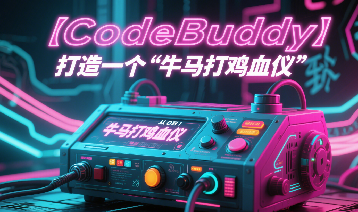 【CodeBuddy 】从0到1，打造一个“牛马打鸡血仪” - LucianaiB - 博客园