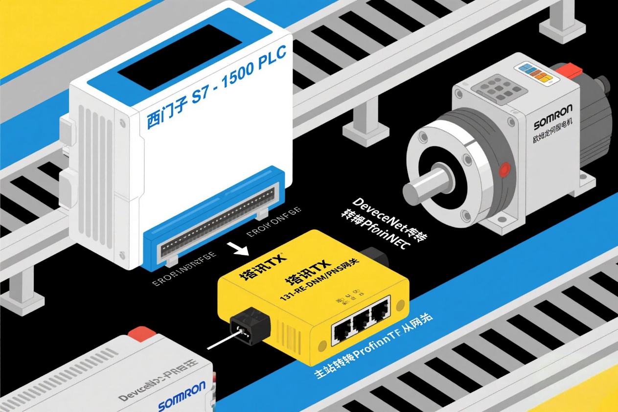 DeviceNet 转 Profinet：西门子 S7 - 1500 PLC 与欧姆龙伺服电机在汽车焊装生产线能源管理与节能优化的通讯配置案例 - 塔讯技术 - 博客园