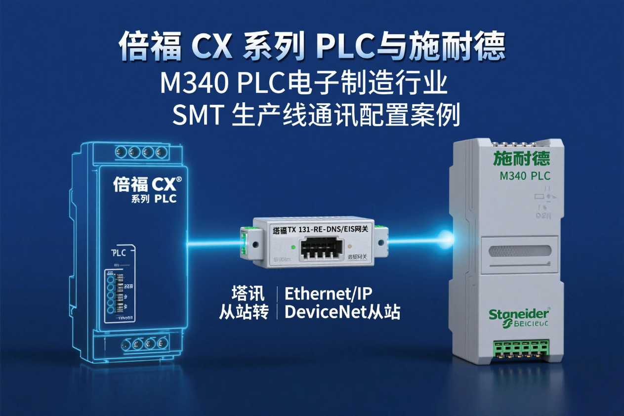 Ethernet/IP 转 DeviceNet：倍福 CX 系列 PLC 与施耐德 M340 PLC 在 SMT 接驳台与 AOI 检测设备协同作业的通讯配置案例 - 塔讯技术 - 博客园