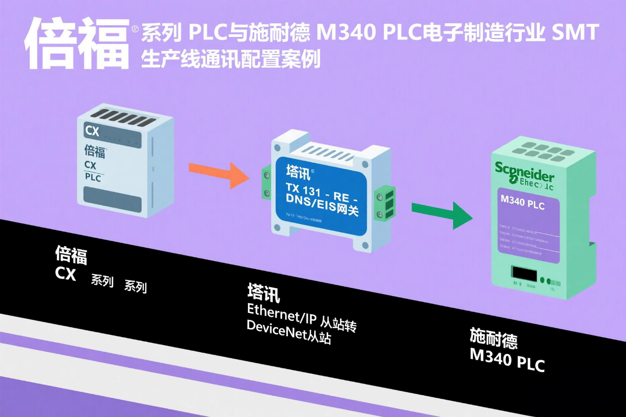 Ethernet/IP 转 DeviceNet：倍福 CX 系列 PLC 与施耐德 M340 PLC 在 SMT 接驳台与 AOI 检测设备协同作业的通讯配置案例 - 塔讯技术 - 博客园