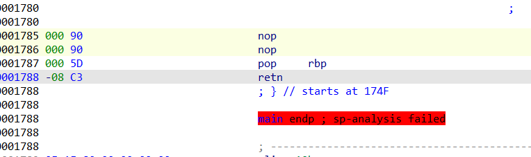ida调用未调用的函数 修改传参 修改汇编 keypatch实现 main endp ; sp-analysis failed 读取寄存器 - bygeeee - 博客园