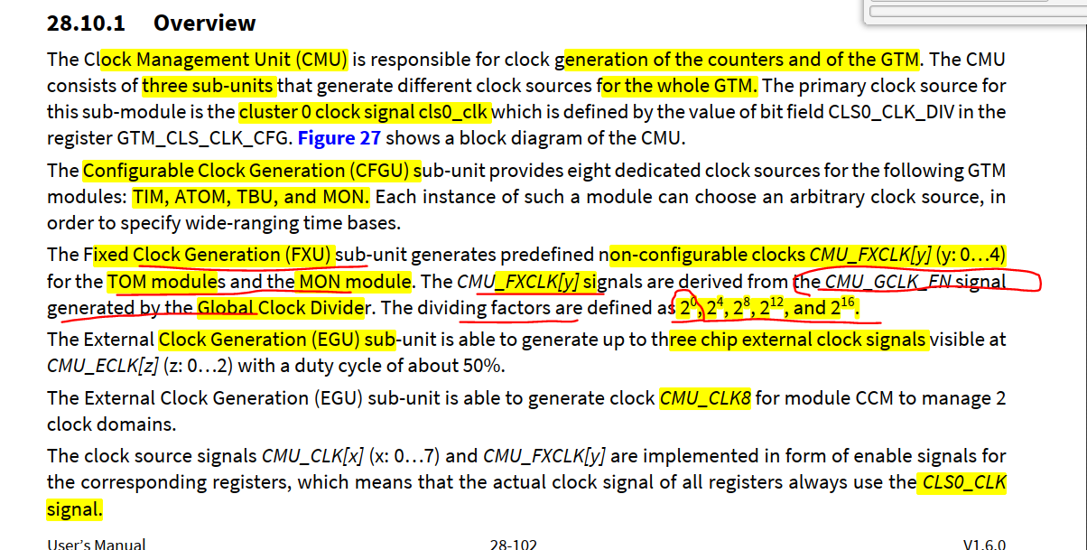 TC364 GTM-CMU 时钟管理模块 - 汽车圈的新人楂 - 博客园