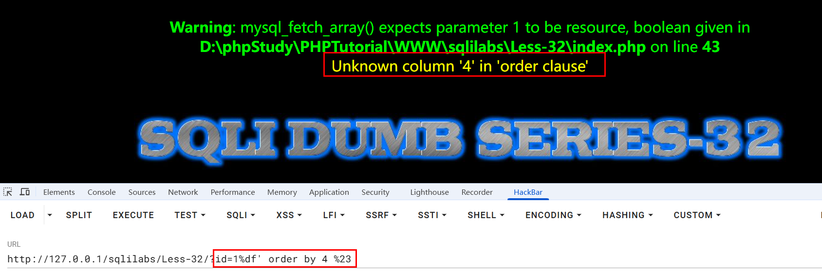 宽字节注入 sqli-lab lesson 32 - 小圣爱学习 - 博客园