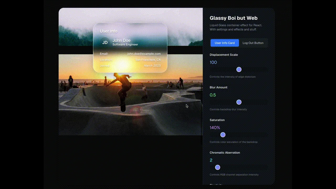 GitHub 2.8k star 开源既封神，“Liquid‑Glass‑React”，让你前端界面瞬间拥有苹果级液态玻璃效果！ - 小华同学ai - 博客园
