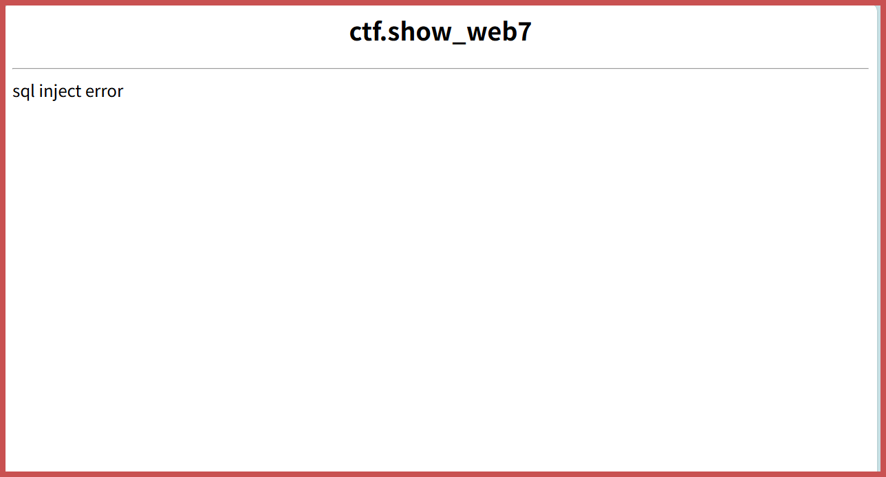 ctf:记一次sql注入（ctfshow web7） - 丝血反三 - 博客园