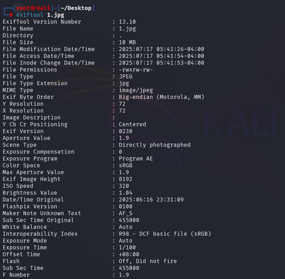 浅浅学习一下kali中的exiftool工具 - 鱼羊小生 - 博客园
