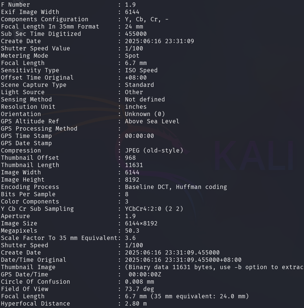 浅浅学习一下kali中的exiftool工具 - 鱼羊小生 - 博客园