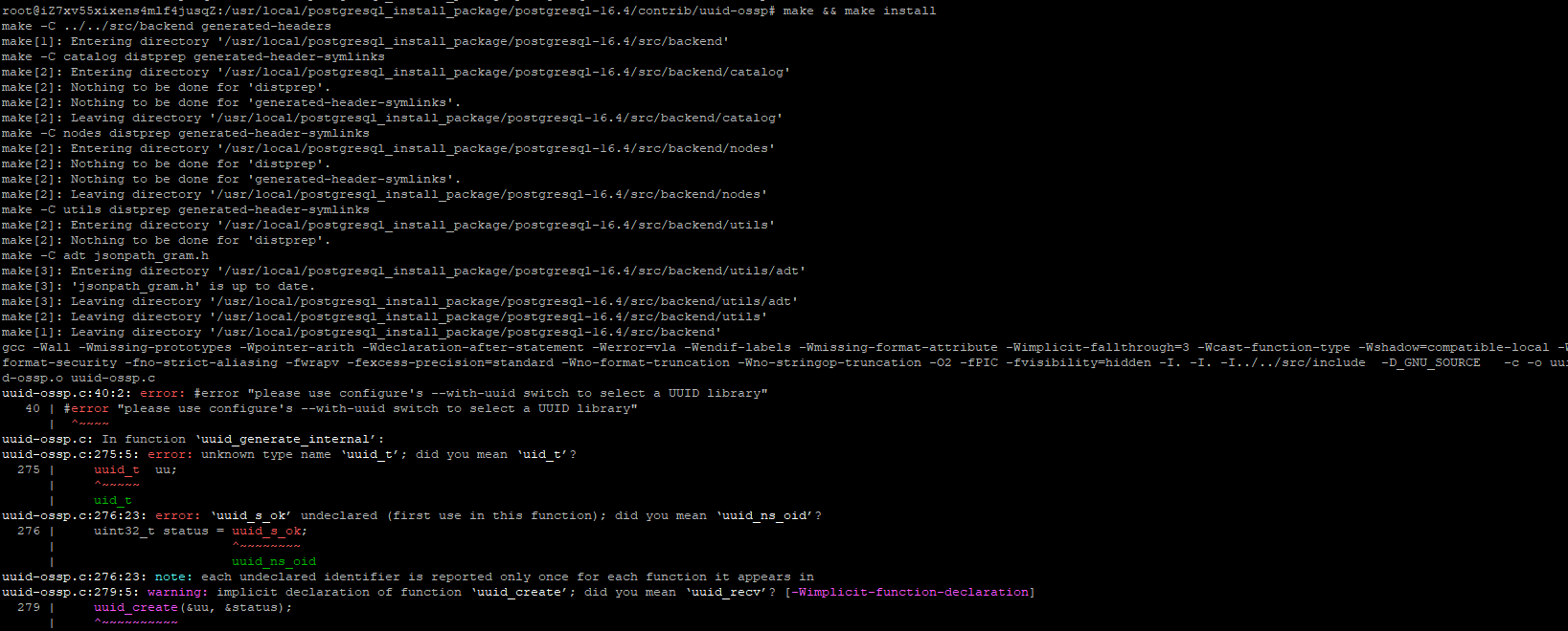 PostgreSQL扩展UUID扩展安装 - MSSQL123 - 博客园