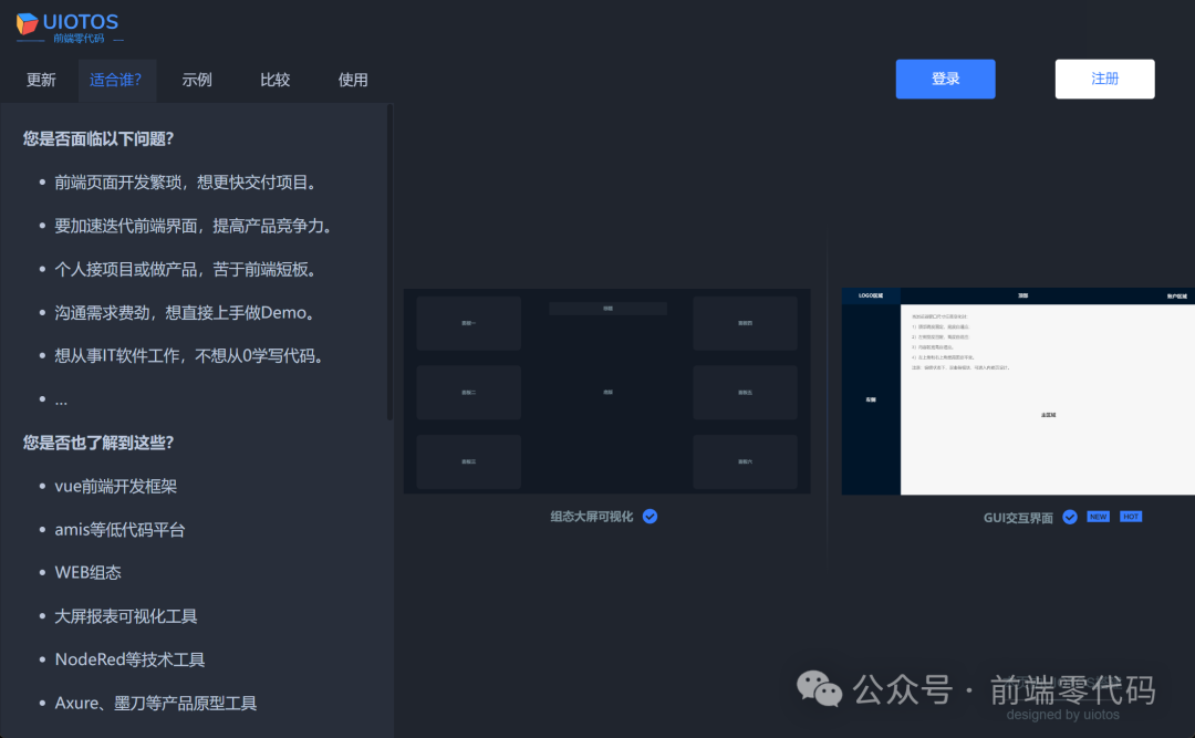 UIOTOS前端工具，支持原型即应用！独创页面嵌套技术，一站式搭建大屏、组态、上位机、后台管理等多类GUI界面应用 - 一路火花带闪电Plus - 博客园