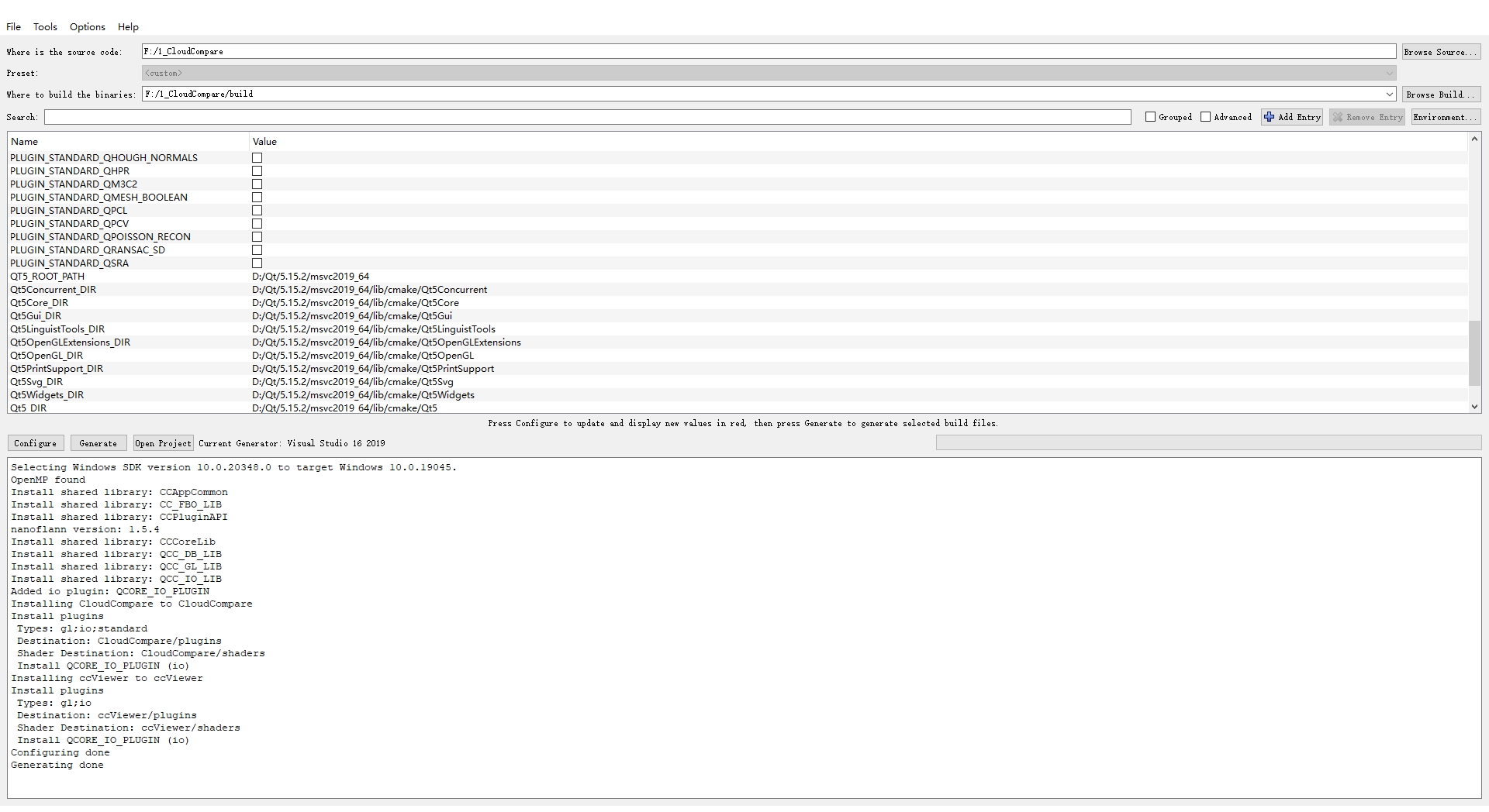 CloudCompare编译 - hxqmw - 博客园